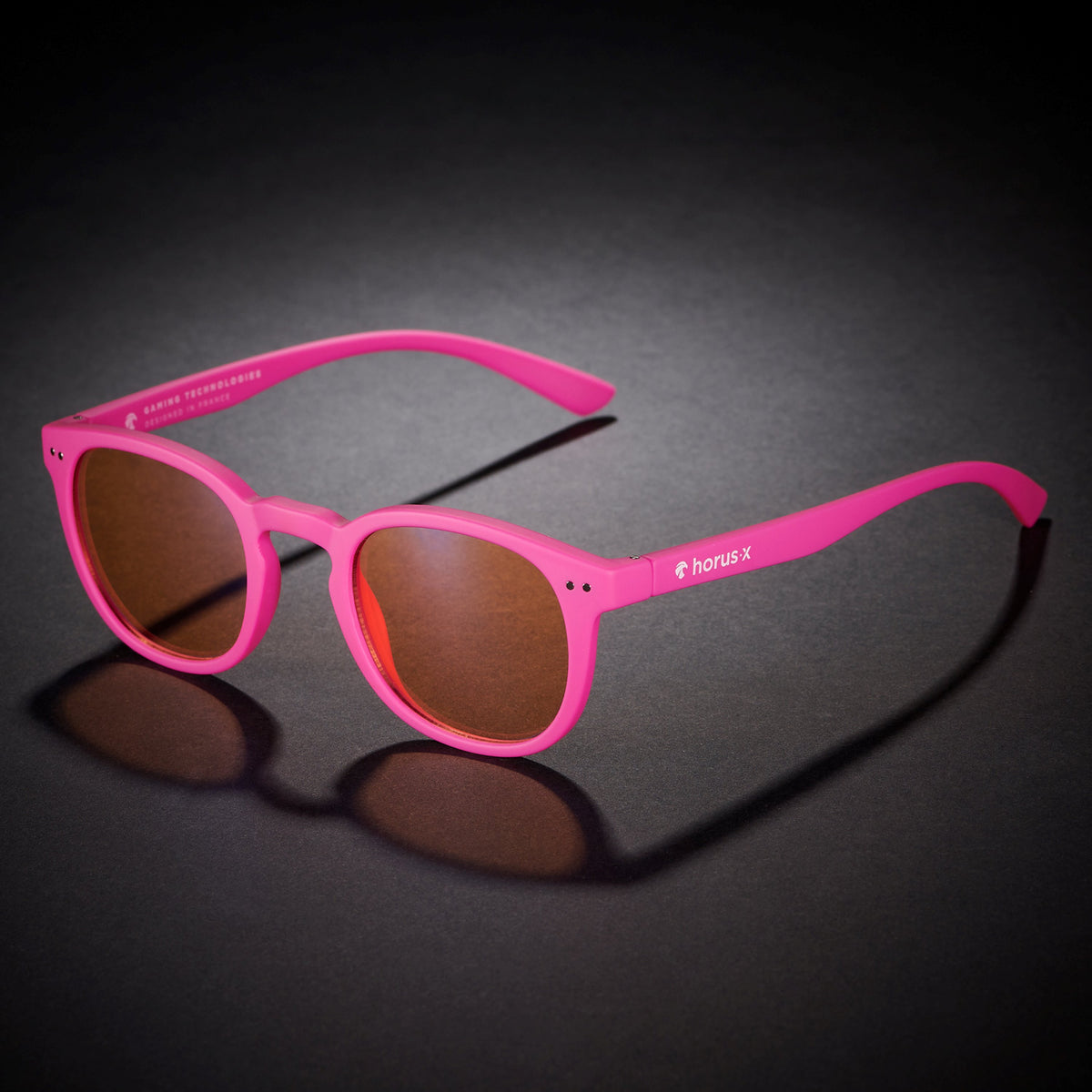 Horus X - Gaming Brille Rund für Frauen - La Urban Pink